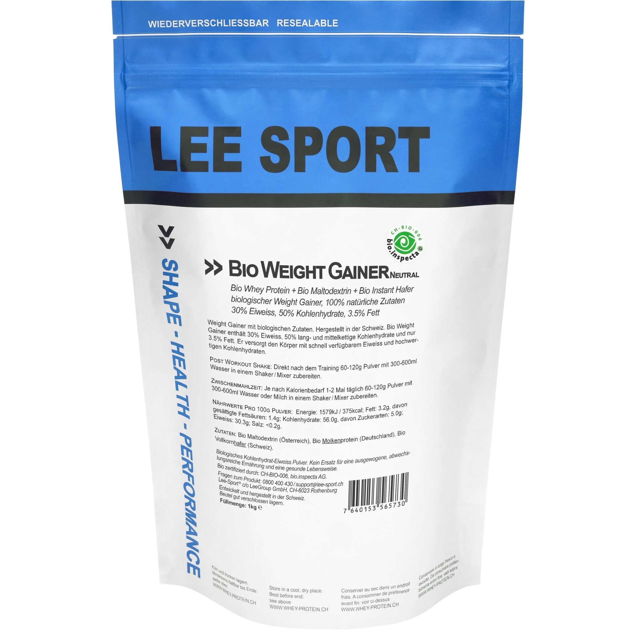 Bio Weight Gainer - Protein, Vitamine, Mineralstoffe & Skincare Kaufen ...
